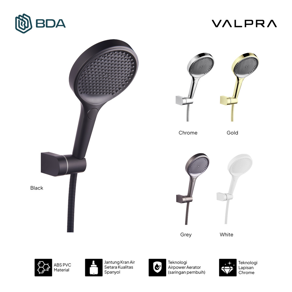 Jual Valpra Hand Shower Kamar Mandi Set Kepala Shower Mandi V 3350 ...
