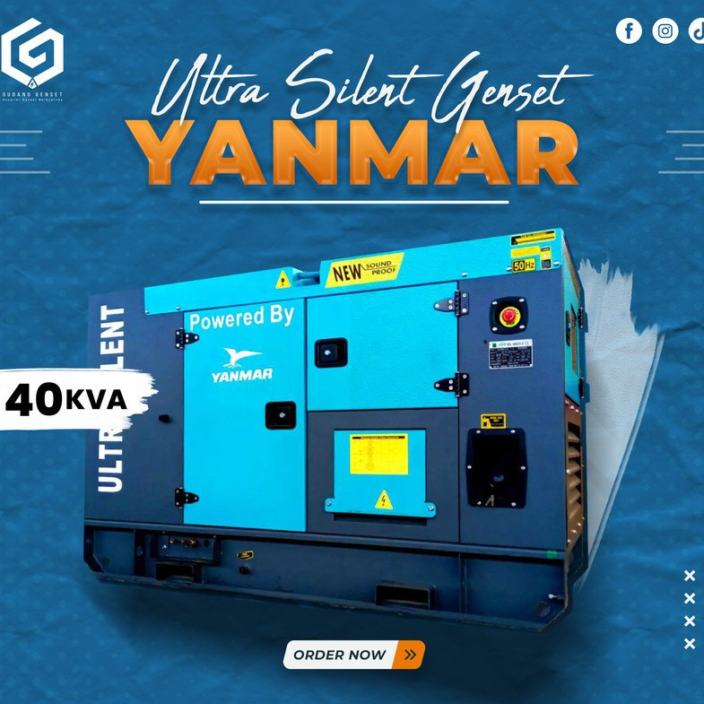 Jual Genset Silent | 40 KVA | Genset Diesel Yanmar Ultra Silent | Shopee Indonesia
