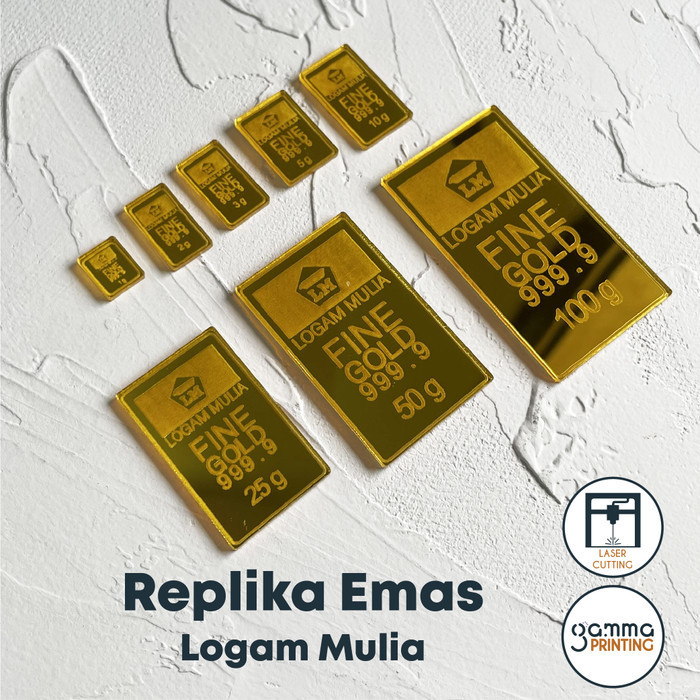 Jual Replika Logam Mulia Akrilik / Hiasan Mahar / Dekorasi Hantaran ...