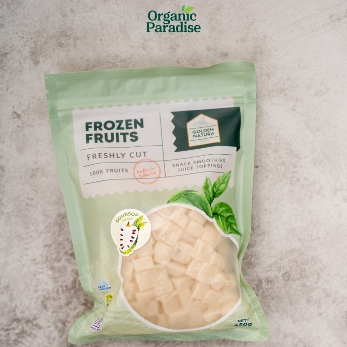 Jual Golden Natura Soursop Frozen Fruits / Buah Sirsak Beku 450 gram ...