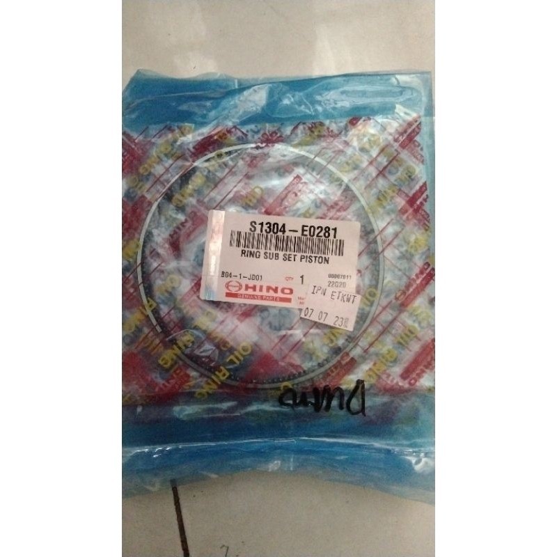 Jual Ring seher/seker/piston Dutro 130HT original Hino harga set | Shopee Indonesia