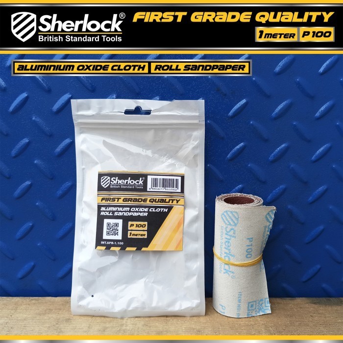 Jual Amplas meteran ukuran P100 ( Super Aluminium Oxide ) Sherlock Flexigo | Shopee Indonesia