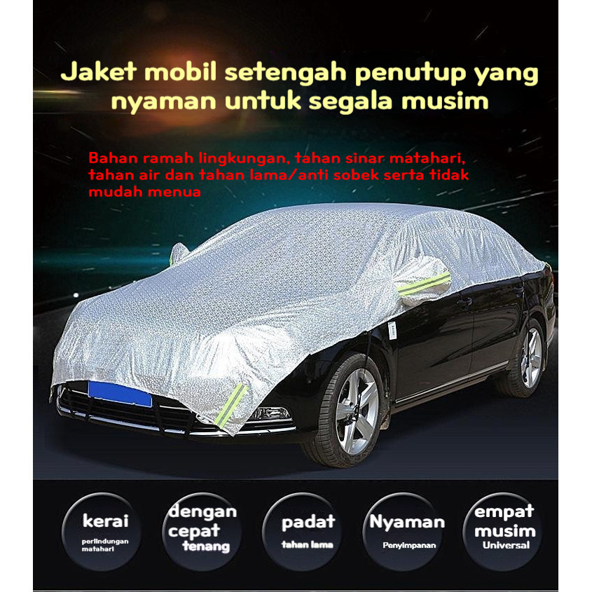 Jual Penutup Hujan Mobil Matahari Salju Pelindung Setengah COVER car ...