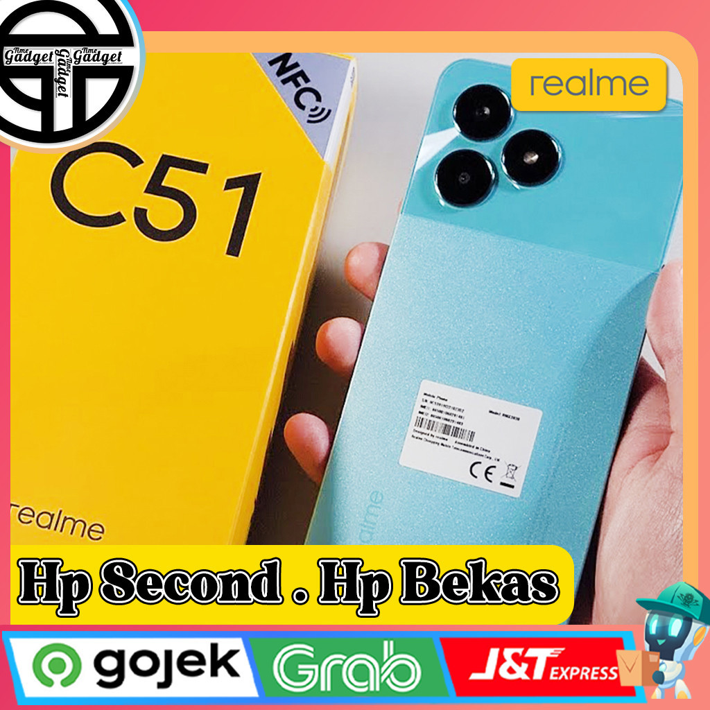 Jual Realme C51 Ram 4/64GB | Ram 4/128GB Second Original Resmi Indonesia | Shopee Indonesia