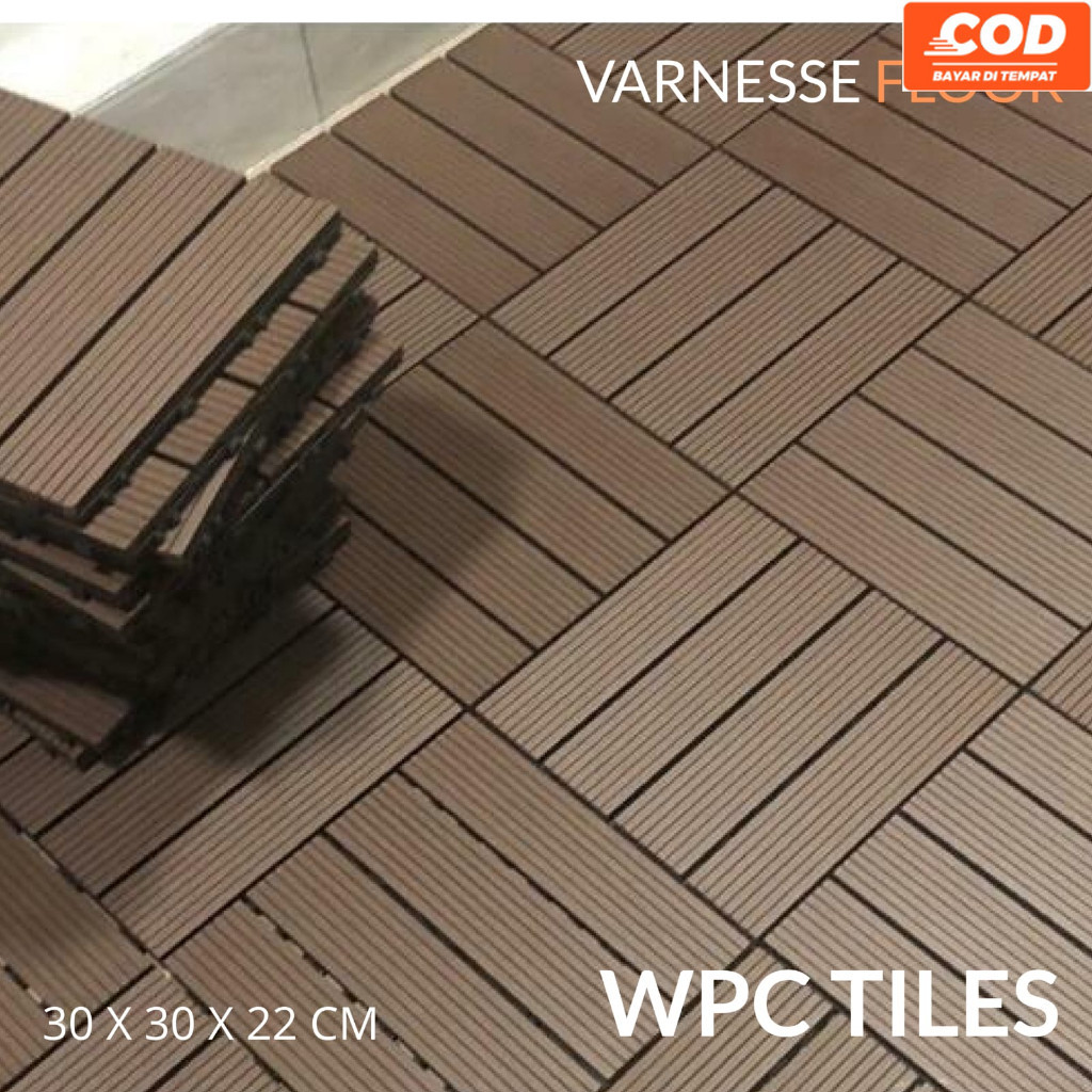 Jual WPC TILE VARNESSE FLOOR DIY DECKING | Shopee Indonesia