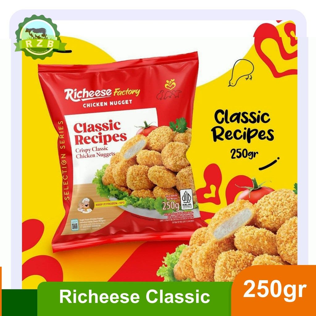 Jual Richeese Chicken Nugget Classic 250gr | Shopee Indonesia