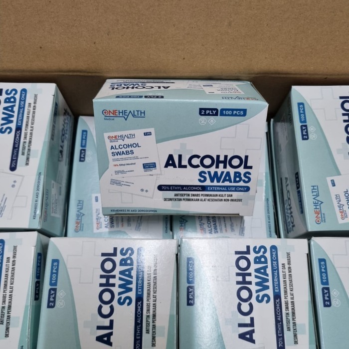Jual Alcohol Swabs OneHealth. Alkohol Swab One Health. Tissue Pads OH ...