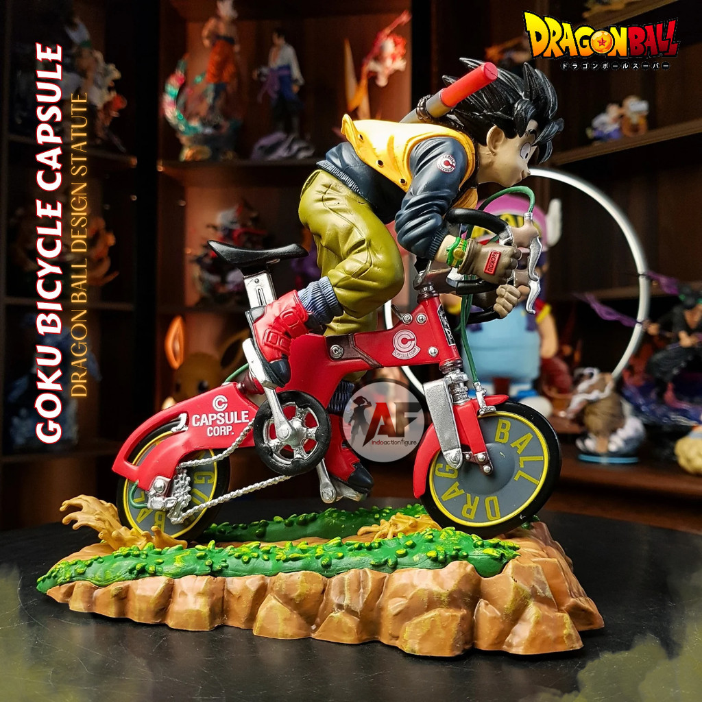 Jual Statue Dragon Ball Son Goku Bicycle Capsule GKBOX Studio design ...