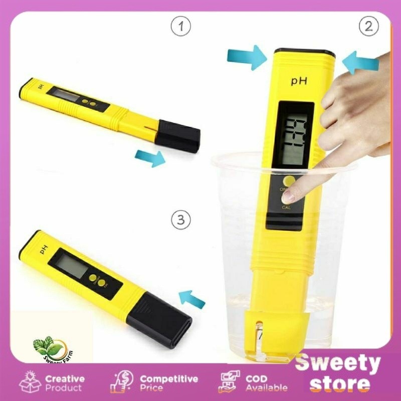 Jual PH METER AIR AUTO KALIBRASI ALAT UKUR DIGITAL AQUARIUM AQUASCAPE ...