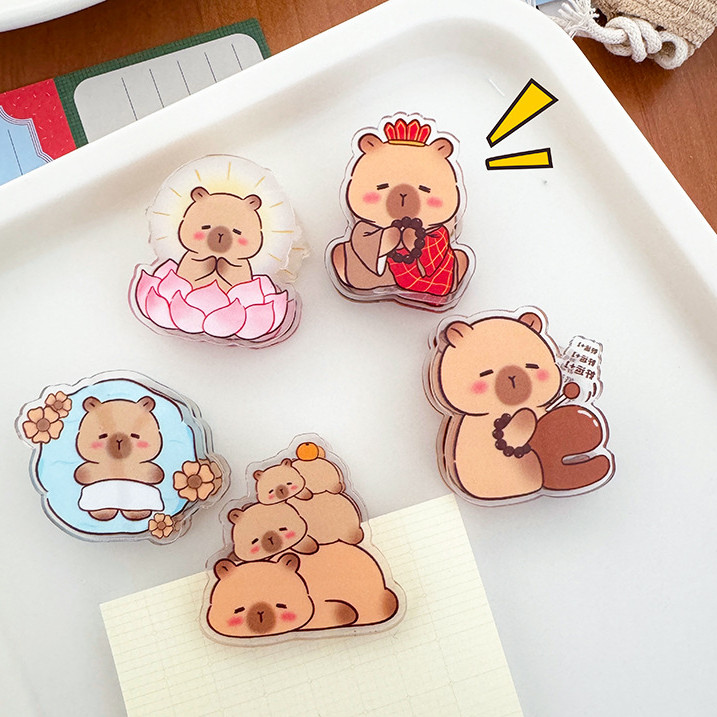 Jual [HARU] Capybara Family Series Clipper Penjepit Kertas Aesthetic ...