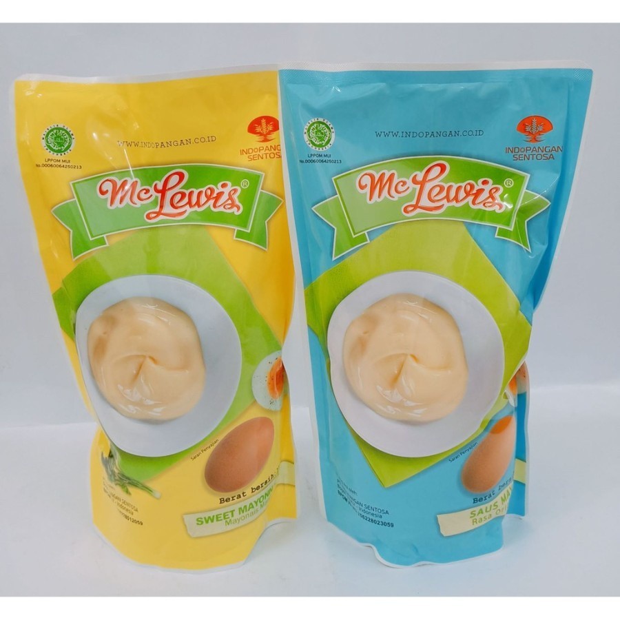 Jual Mclewis mayonaise original & sweet mayo manis 1kg saos mayo MC ...