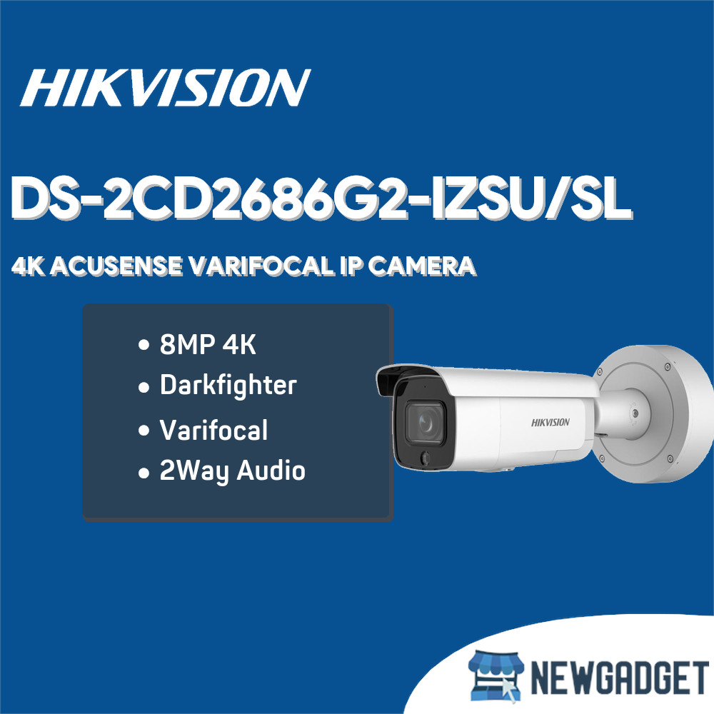 Jual HIKVISION DS-2CD2686G2-IZSU/SL 8MP 4K ACUSENSE VARIFOCAL IP CAMERA | Shopee Indonesia