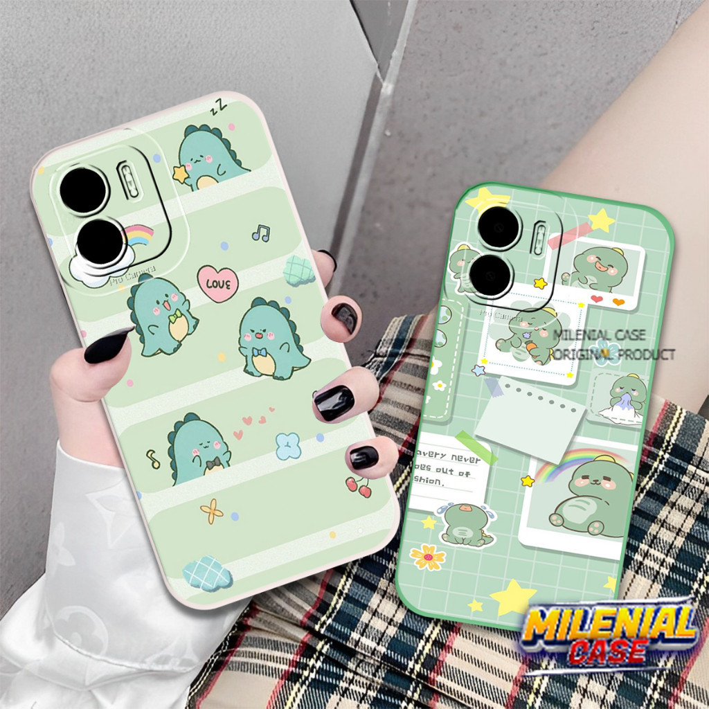 Jual Milenial Case [RD4] Case Redmi A2 2023/A1 2022 Motif Dino Cute ...