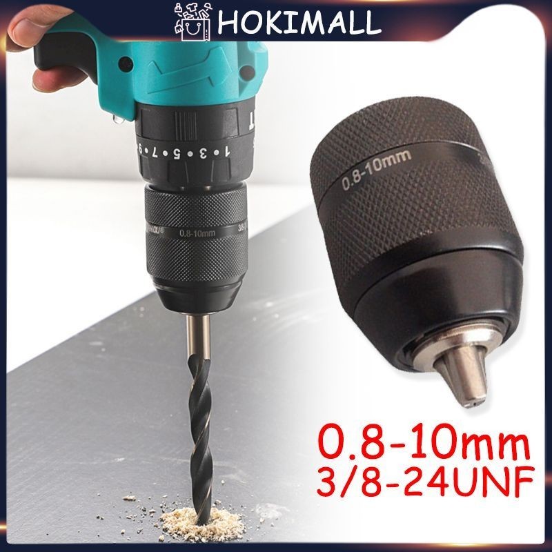 Jual Kepala Bor 10mm / Keyless Hand Electric Drill Chuck With Lock Self ...