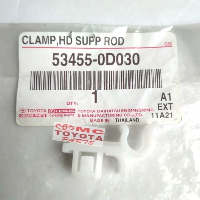 Jual Clip Clamp Hood Stang Kap Mesin Vios Limo old 53455-0D030 ...