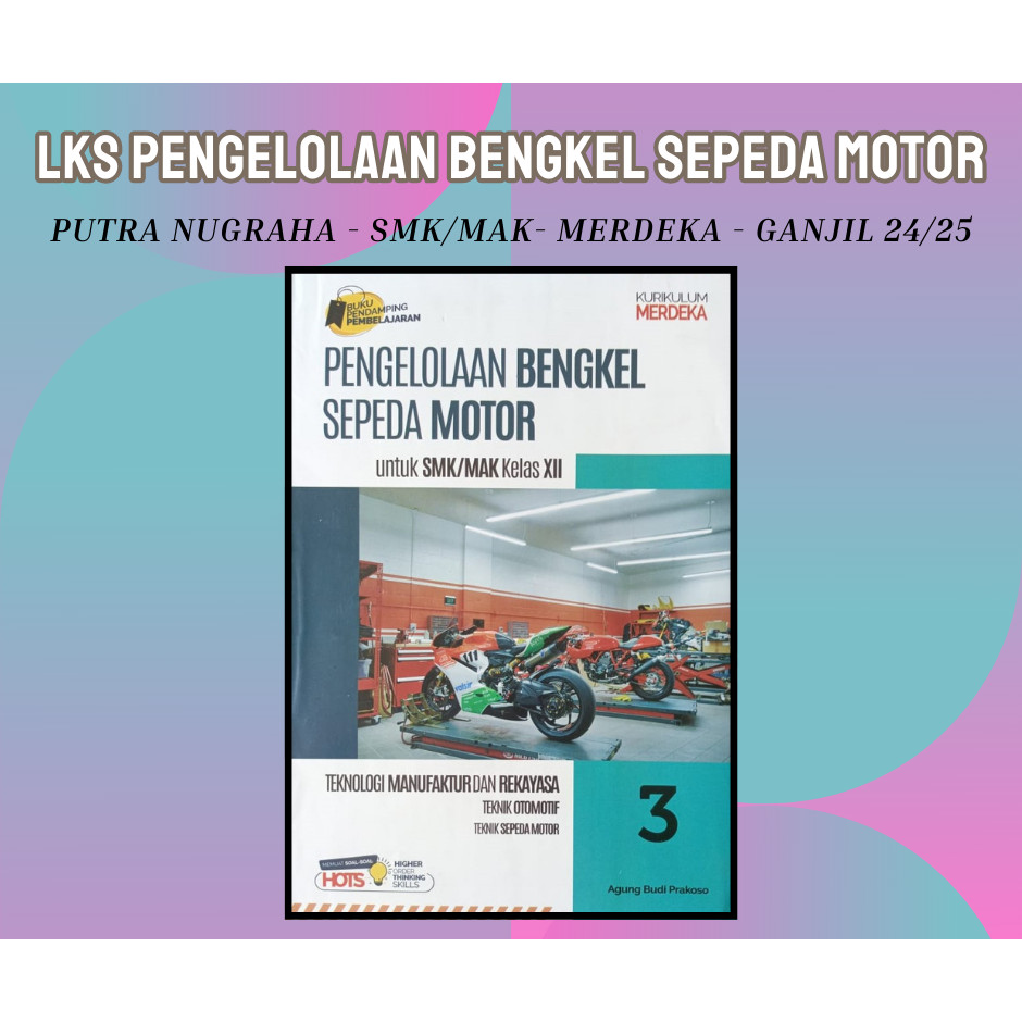 Jual Buku LKS Pengelolaan Bengkel Sepeda Motor SMK/MAK Putra Nugraha ...