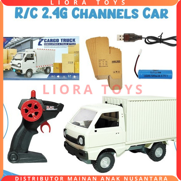 Jual Mainan Anak Mobil Remote Control RC Cargo Box Suzuki Carry Skala 1:16 Baterai Cas | Shopee ...