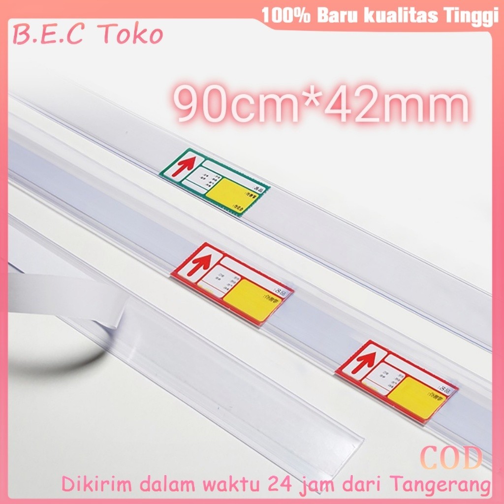 Jual 90cm Label Rak Klip Label Harga/Price Tag Holder/Pemegang Label ...