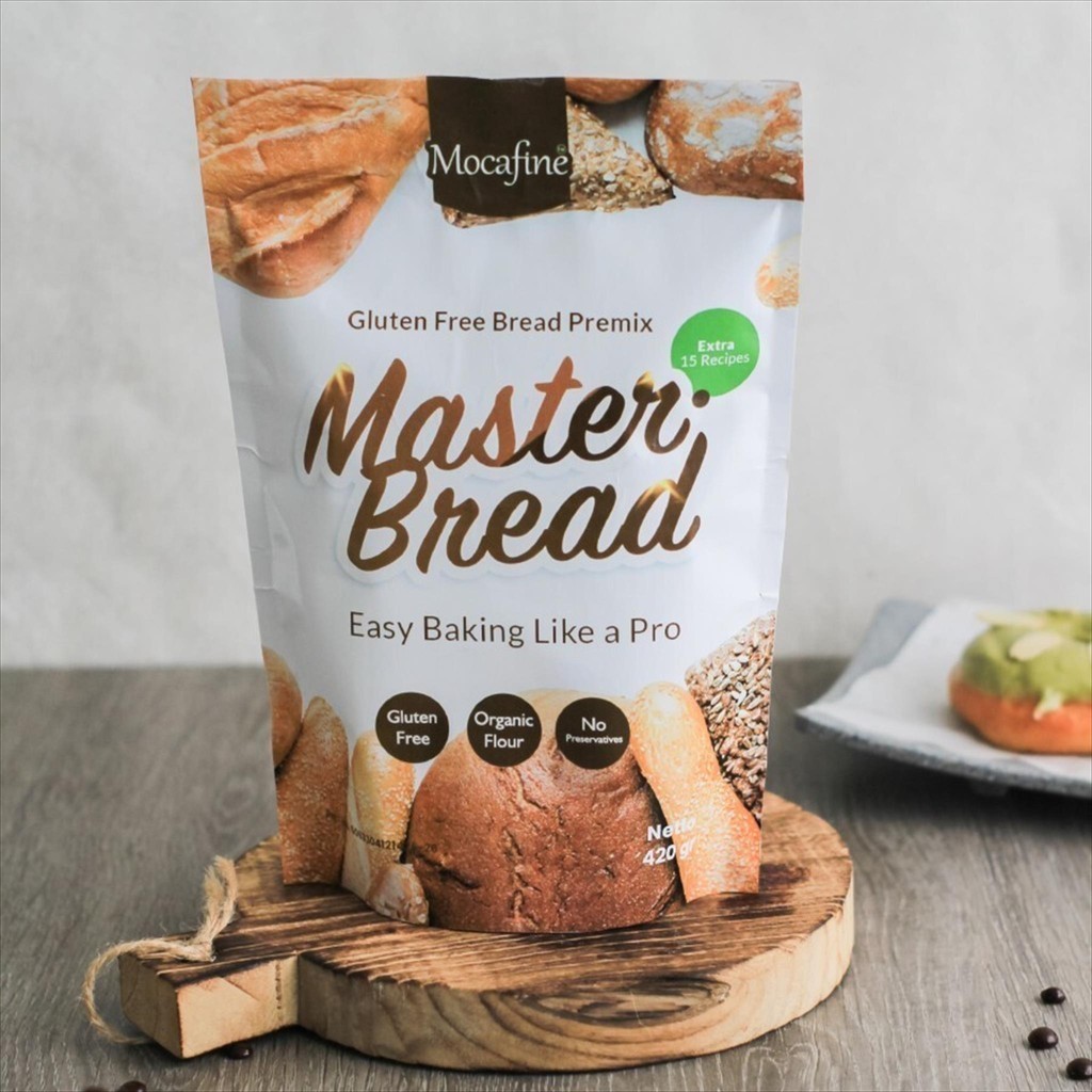 Jual Mocafine Master Bread 420g ( Gluten Free Tepung Premix Roti ...