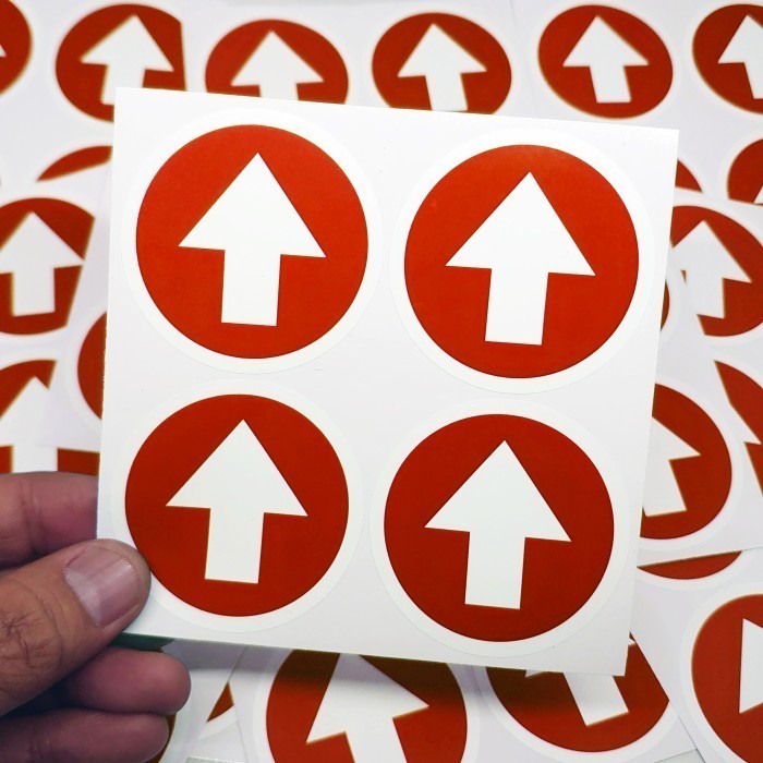 Jual Label Sticker Vinyl Penunjuk Arah Panah Arrow 5 cm (isi 4 Stiker ...