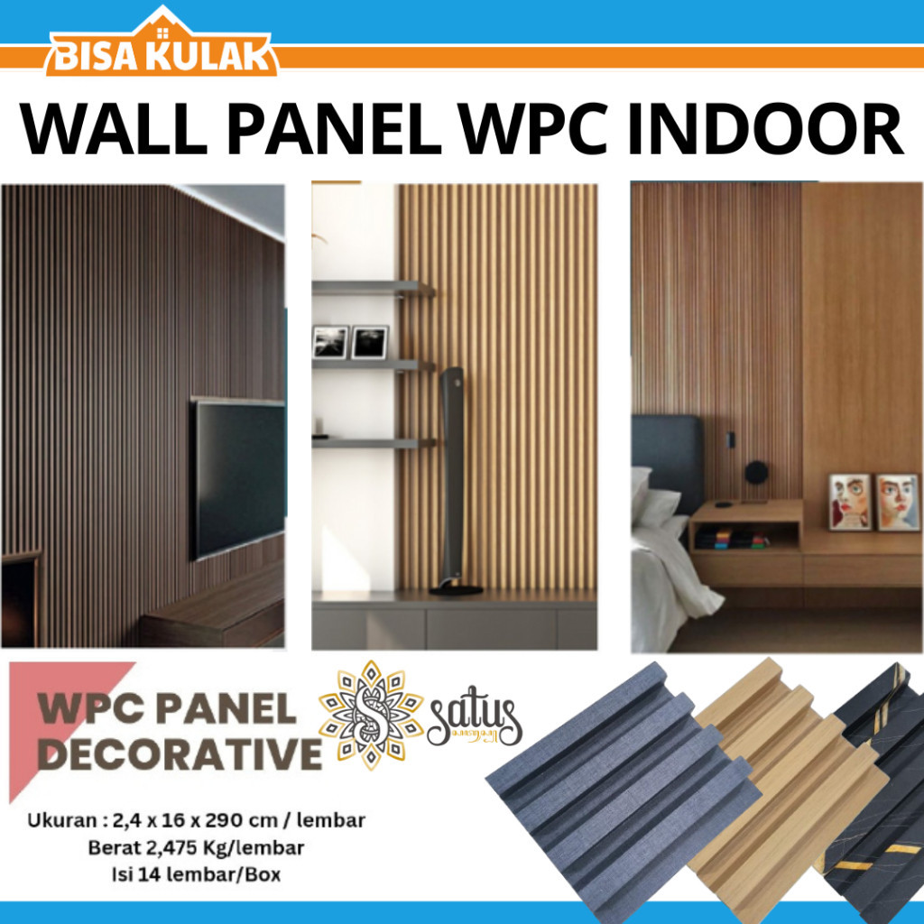 Jual WPC WALL PANEL 5 LINE / WALL PANEL PVC / WPC DINDING DECORATIVE PER LEMBAR | Shopee Indonesia