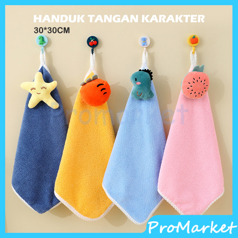 Jual Karakter 3D Lucu Kain Lap Handuk Extra Daya Serap Hand Towel ...