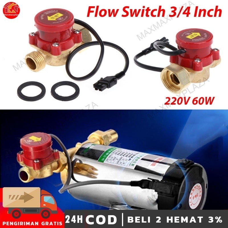 Jual Flow Switch SANWA 3/4 Inch - Otomatis Pompa Air Dorong Booster Pump/Otomatis Elektrik 3/4 ...
