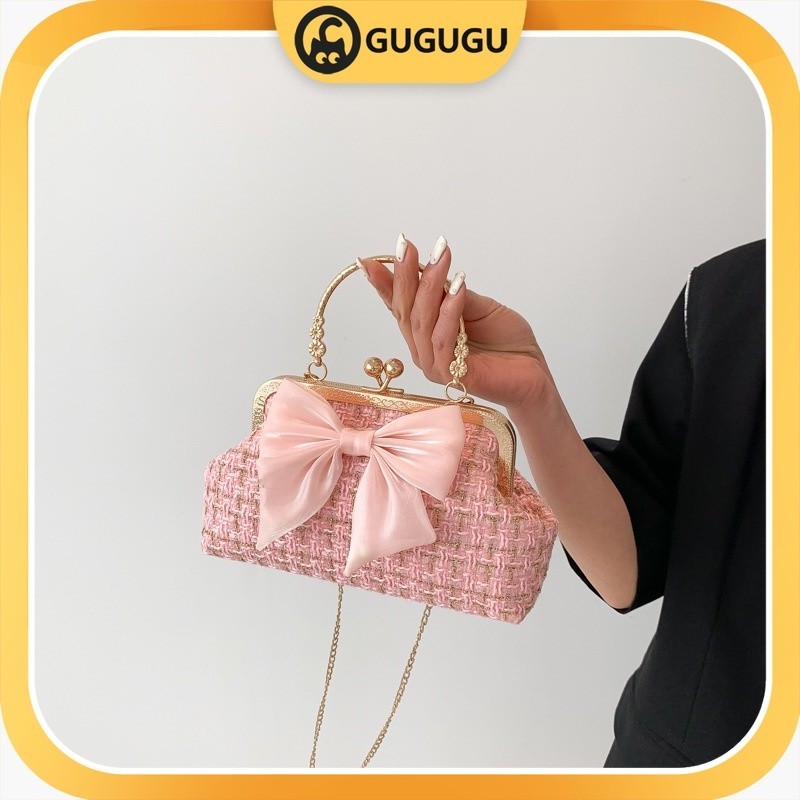 Jual TAS PESTA PITA RAJUT KOREA /Tas Clutch Kondangan / Tas Pesta Pita ...