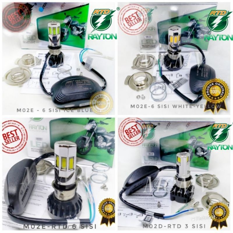 Jual [READY STOCK] LAMPU LED MOTOR RTD 6 SISI / 3 SISI 100% ORIGINAL GARANSI AC DC + KIPAS ...