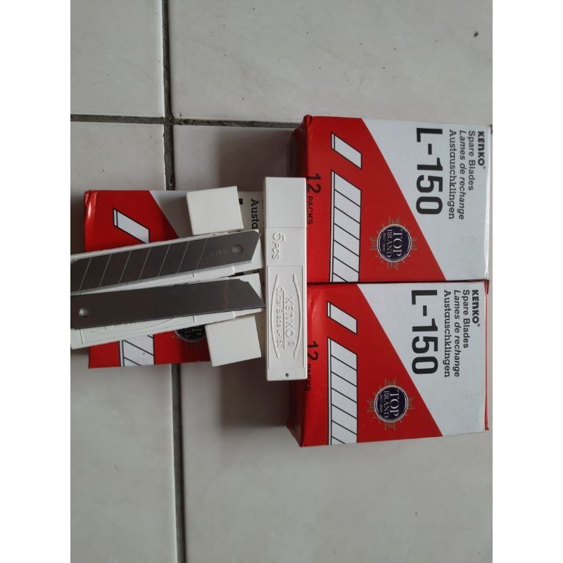 Jual Isi Cutter L-150 Kenko | Isi Cutter Besar 1 tube 5 pisau cutter ...