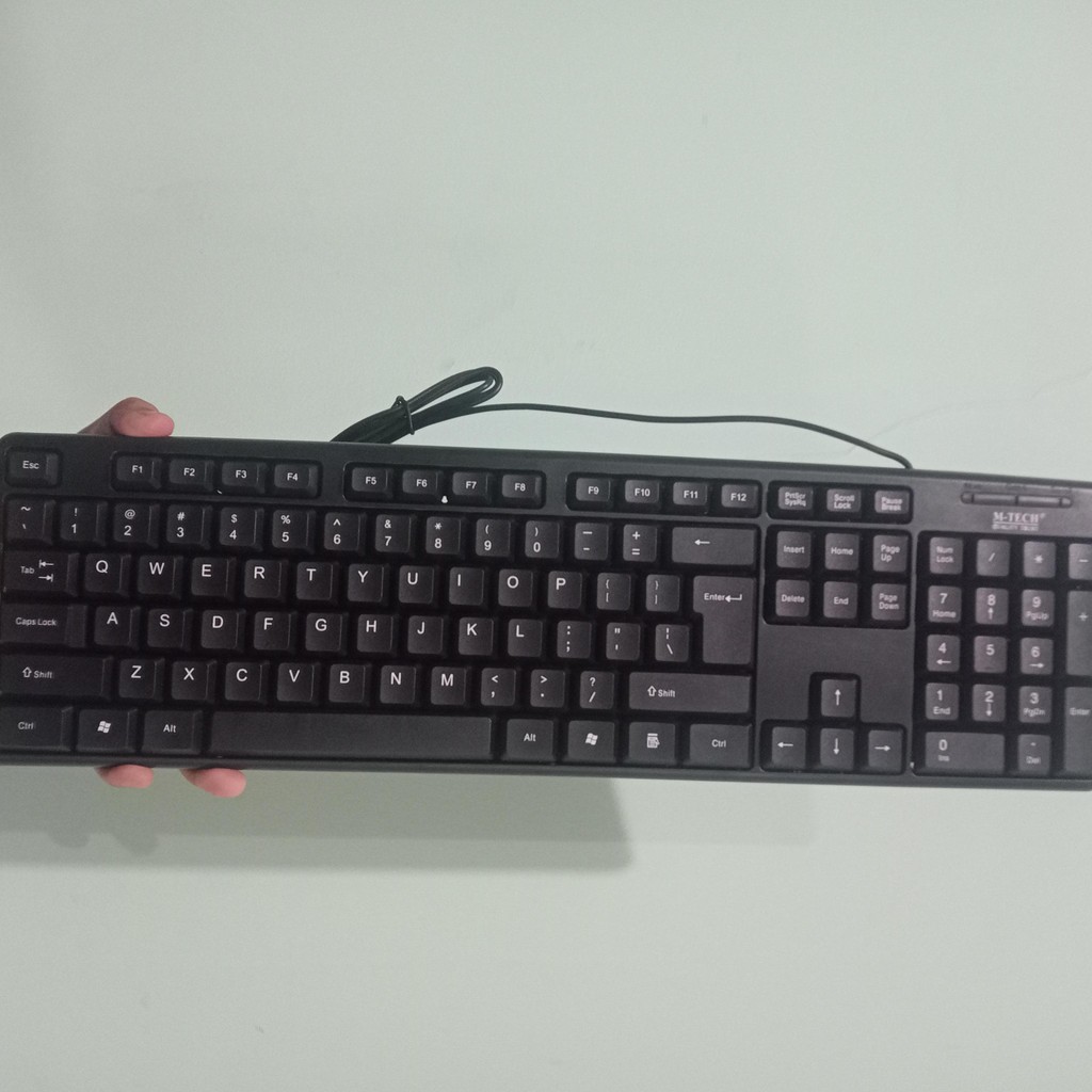 Jual MTECH Keyboard USB Standar for PC Laptop Android Hitam | Shopee ...