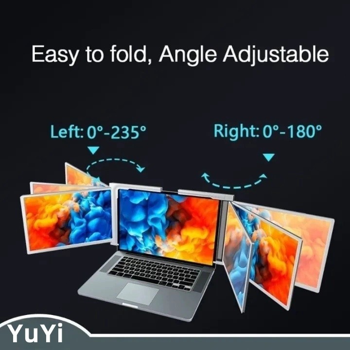 Jual Triple monitor portable Triple portable monitor 15.6 inch 1 cable ...