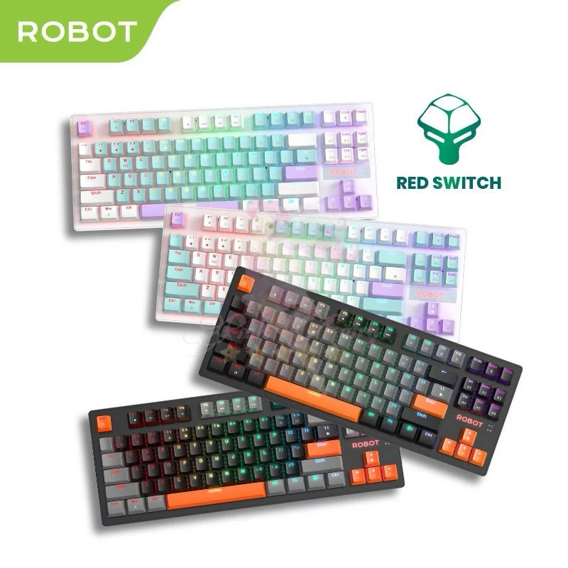 Jual ROBOT WORKMATE III Mechanical Keyboard Kabel Rainbow Lighting ...