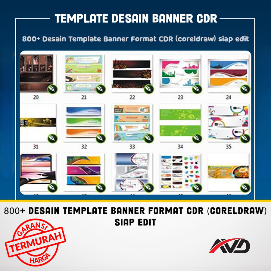 Jual 800+ Desain Template Banner Format CDR (coreldraw) siap edit ...