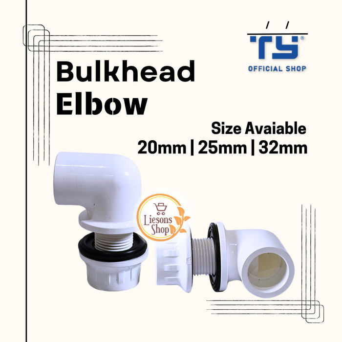 Jual Bulkhead Elbow TY / Fitting Vault Ring Pipa Pipe U - PVC by 3 ...