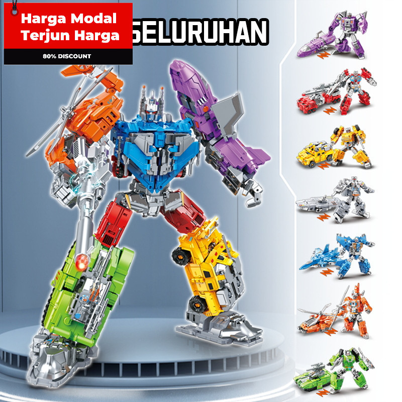 Jual Habibi Mainan Robot Transformasi 7-in-1: Tank, Pesawat, Kapal ...