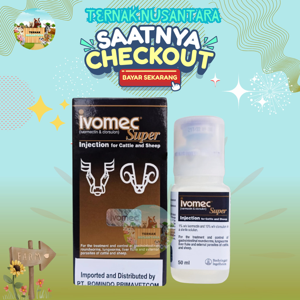 Jual IVOMEC SUPER 50 ML ORIGINAL ROMINDO - Efektif Basmi Kutu Ektoparasit Endoparasit Hewan ...