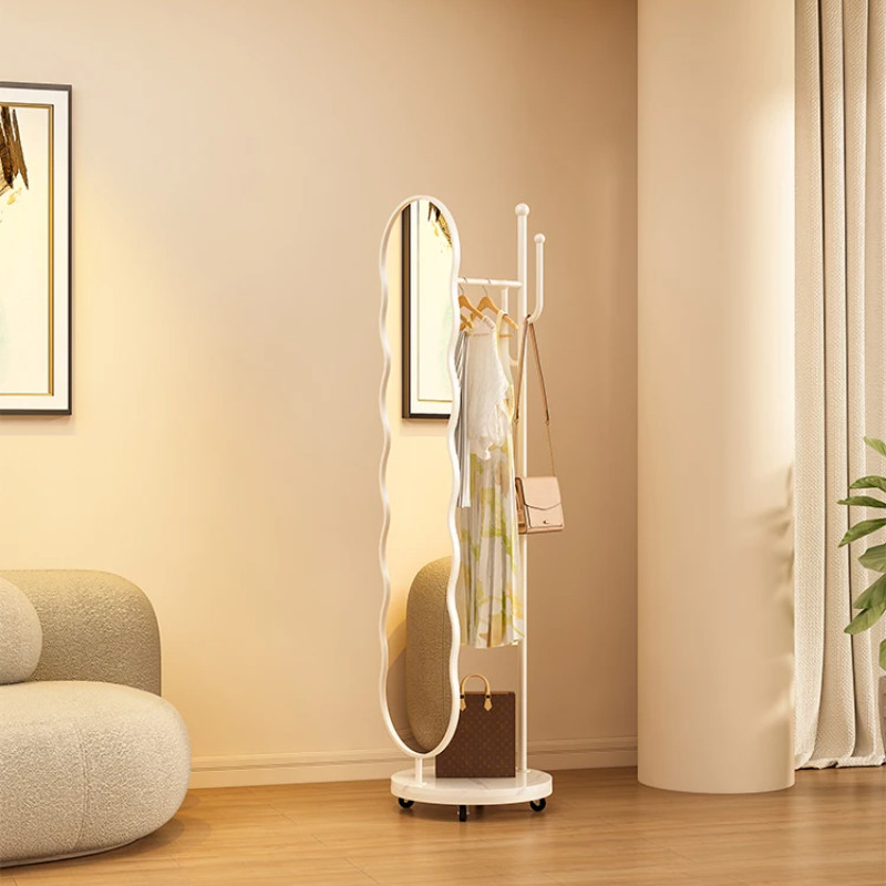Jual Full body mirror, floor mounted mirror, rotating dressing clothes ...