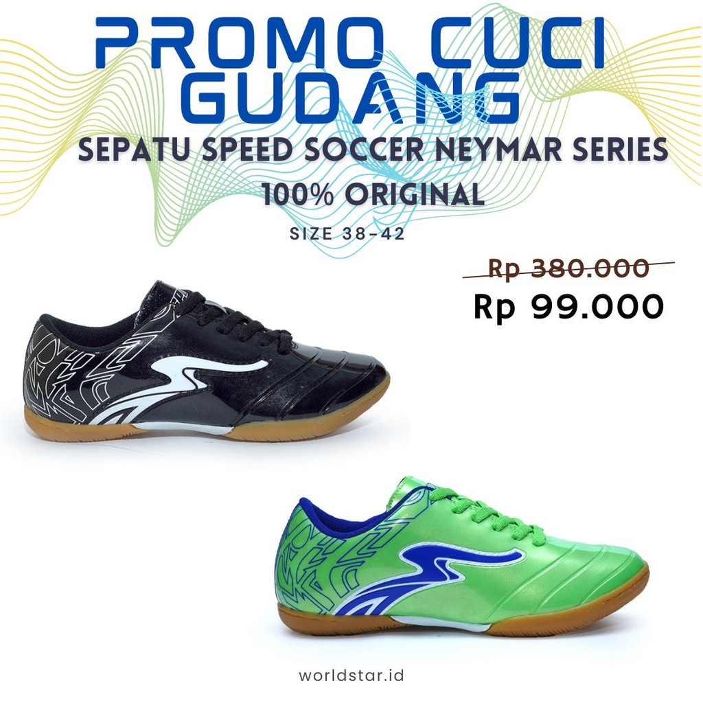 Jual Sepatu Speed Futsal Sterling Series 100% ORIGINAL Futsal Dewasa 38 ...