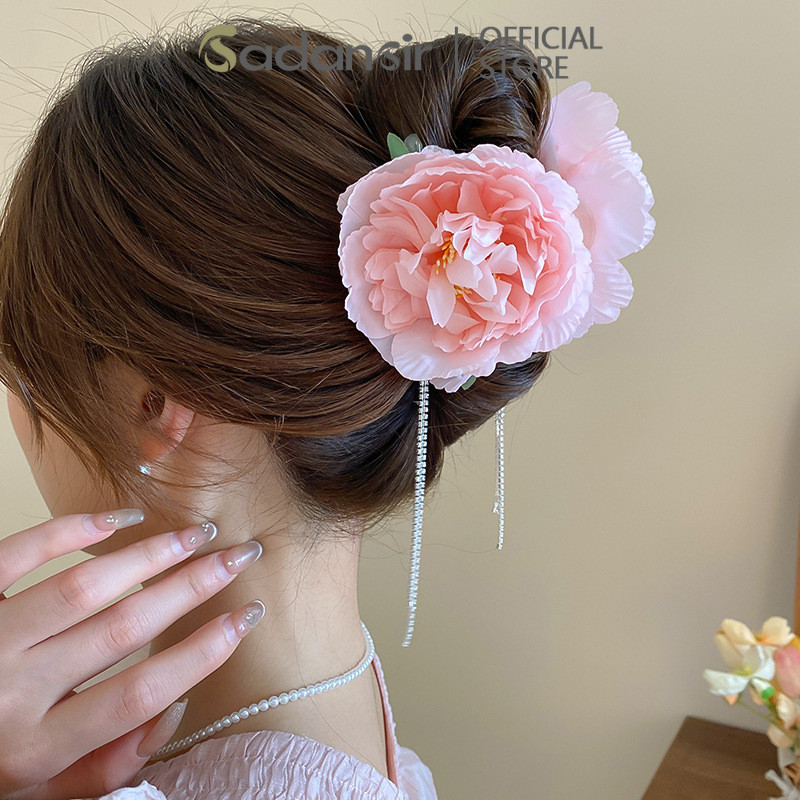 Jual Sadansir Jepit Rambut Bunga Aksesori Rambut Peony Simulasi Klip ...