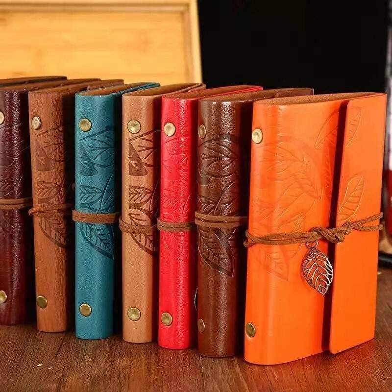 Jual 1pcs Retro Notebook Leather Travellers Notebook Daily Loose Leaf ...
