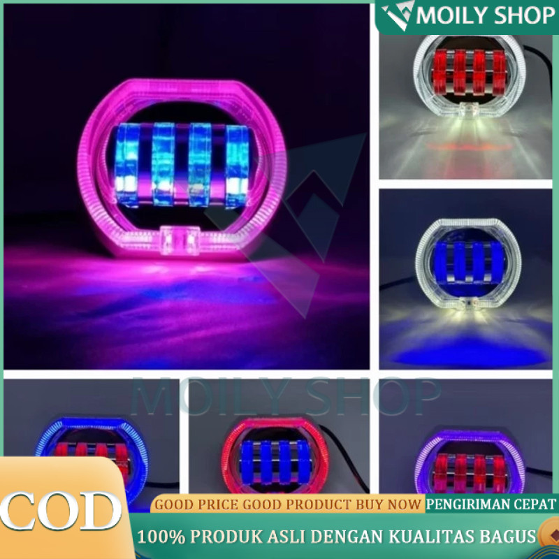 Jual Lampu Tembak Projector LED Utama Projie DAYMAKER BILED 4 Lensa 4.5 ...