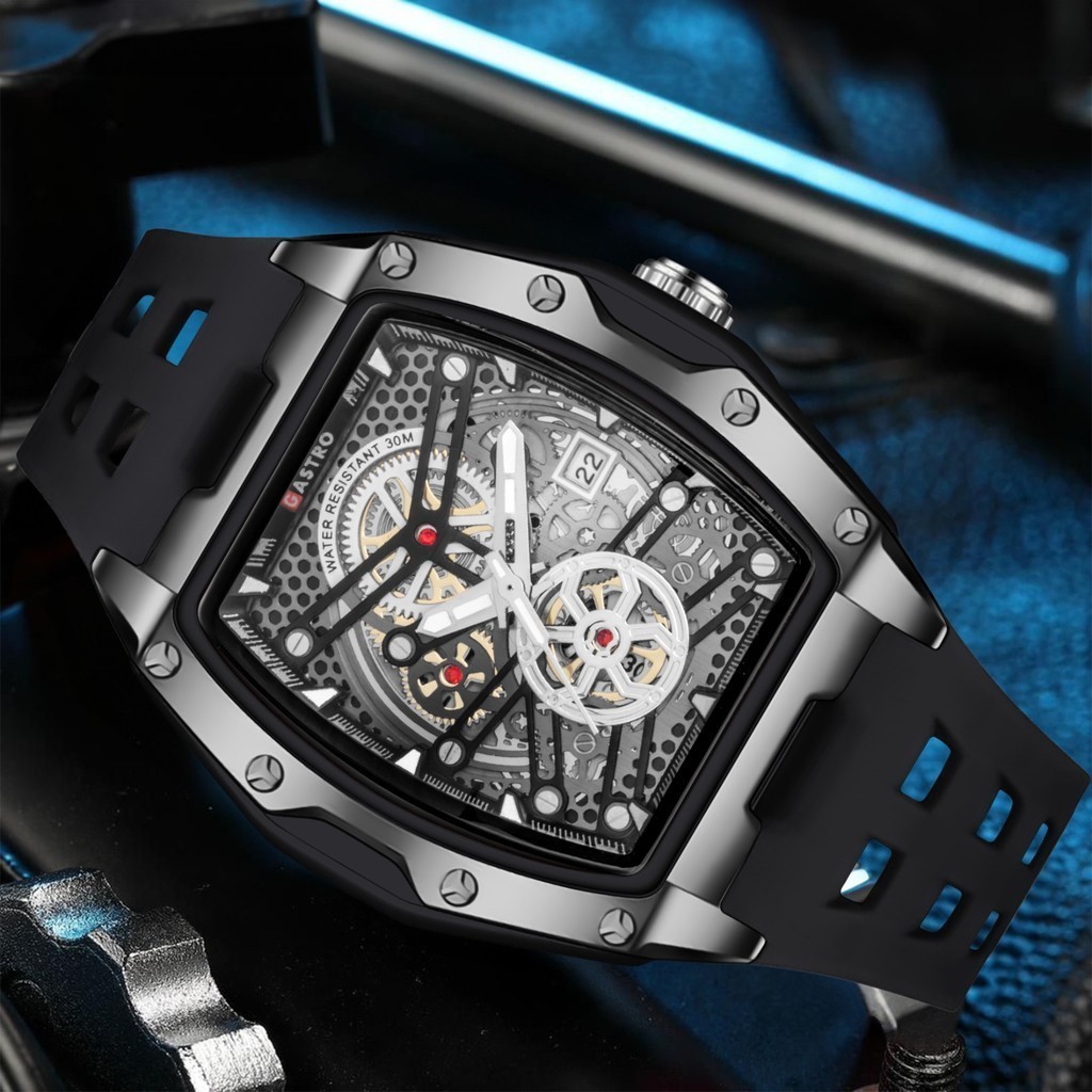 Jual Gastro Jam Tangan Pria Sport D30-2 Rubber Water Resistant 3 ATM ...