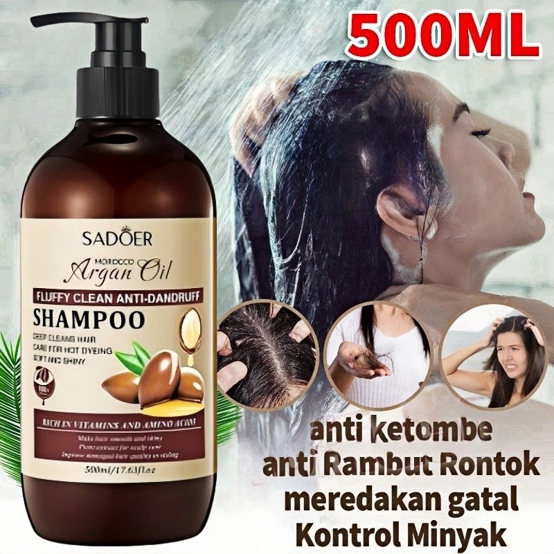 Jual Obat Ketombe Sampo 500ml Argan Buat Ketombe Penghilang Anti Gatal Pengobatan Tungau Amino ...