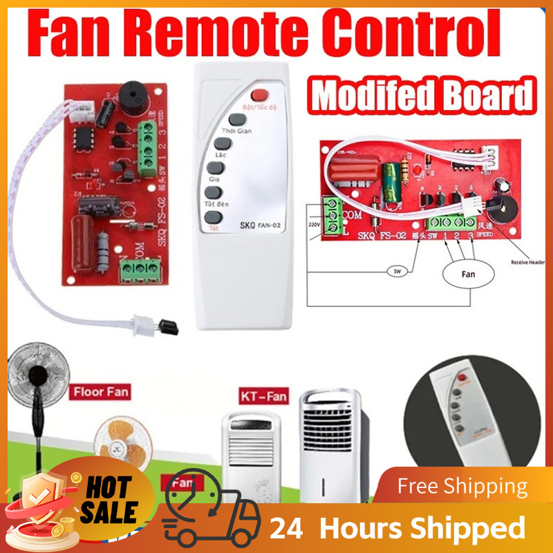 Jual （Kirim Sekarang）Modul PCB Kipas Angin Yundai Kit Remote Kipas ...
