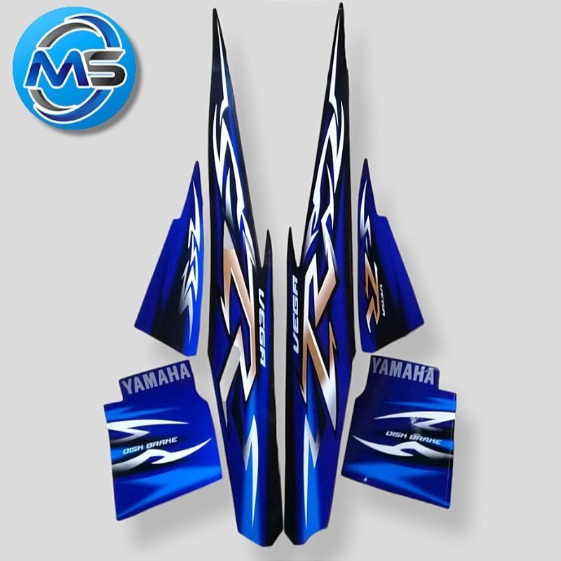 Jual Stiker Striping Motor Vega Zr 2009 Biru Sticker Lis Body Standar ...