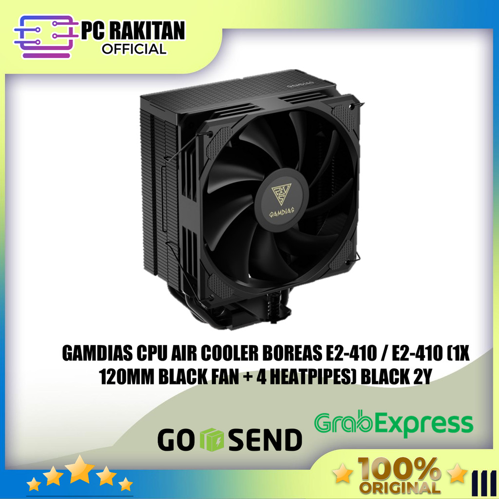 Jual GAMDIAS CPU AIR COOLER BOREAS E2-410 / E2-410 (1X 120MM BLACK FAN ...