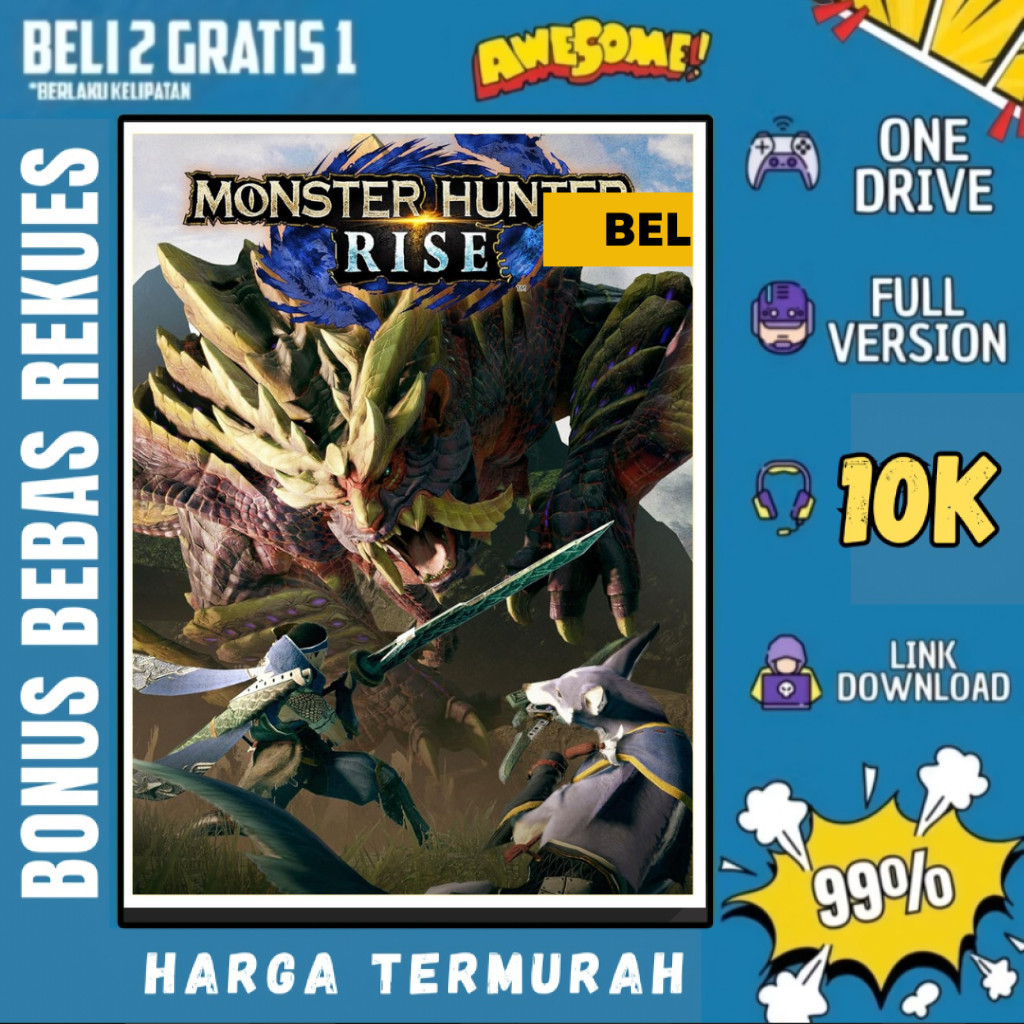 Jual MONSTER HUNTER RISE DELUXE EDITION - GAME PC - GAME LAPTOP - PC ...