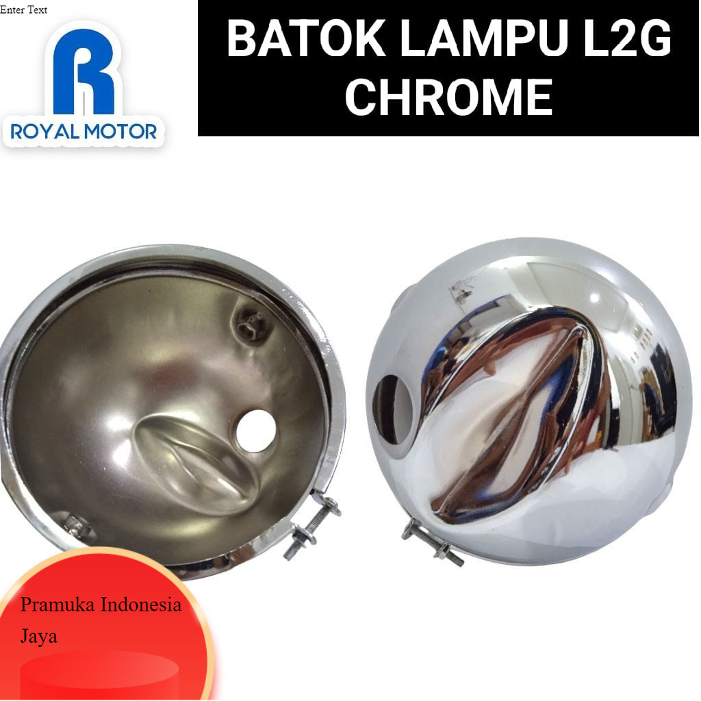 Jual BATOK LAMPU L2G FULL PRESS PLAT BESI CHROME PNP DAYMAKER UKURAN 5 ...