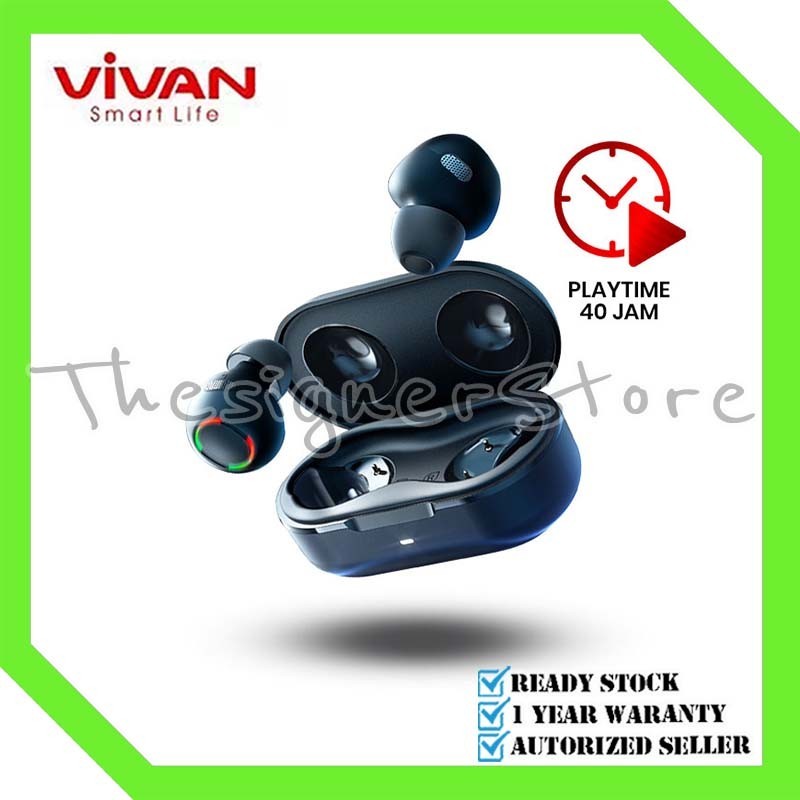 Jual VIVAN Liberty T110 FF TWS Bluetooth Earbuds Earphone True Wireless ...